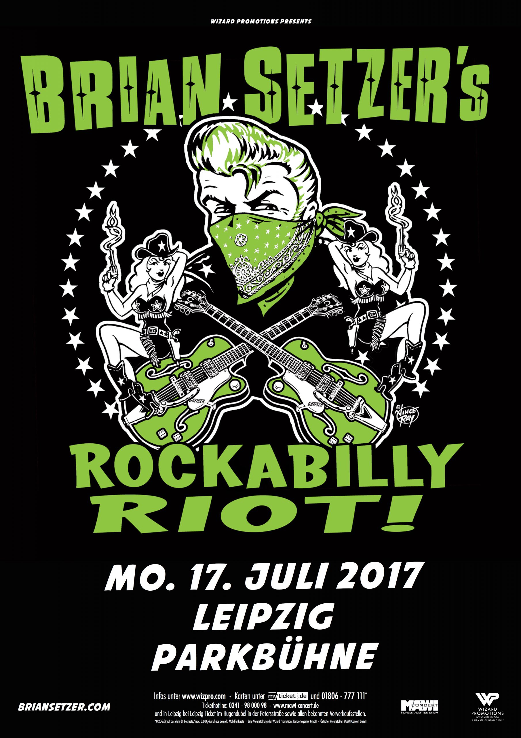 JUST ANNOUNCED! Brian Setzer's Rockabilly Riot are playing in Germany ...