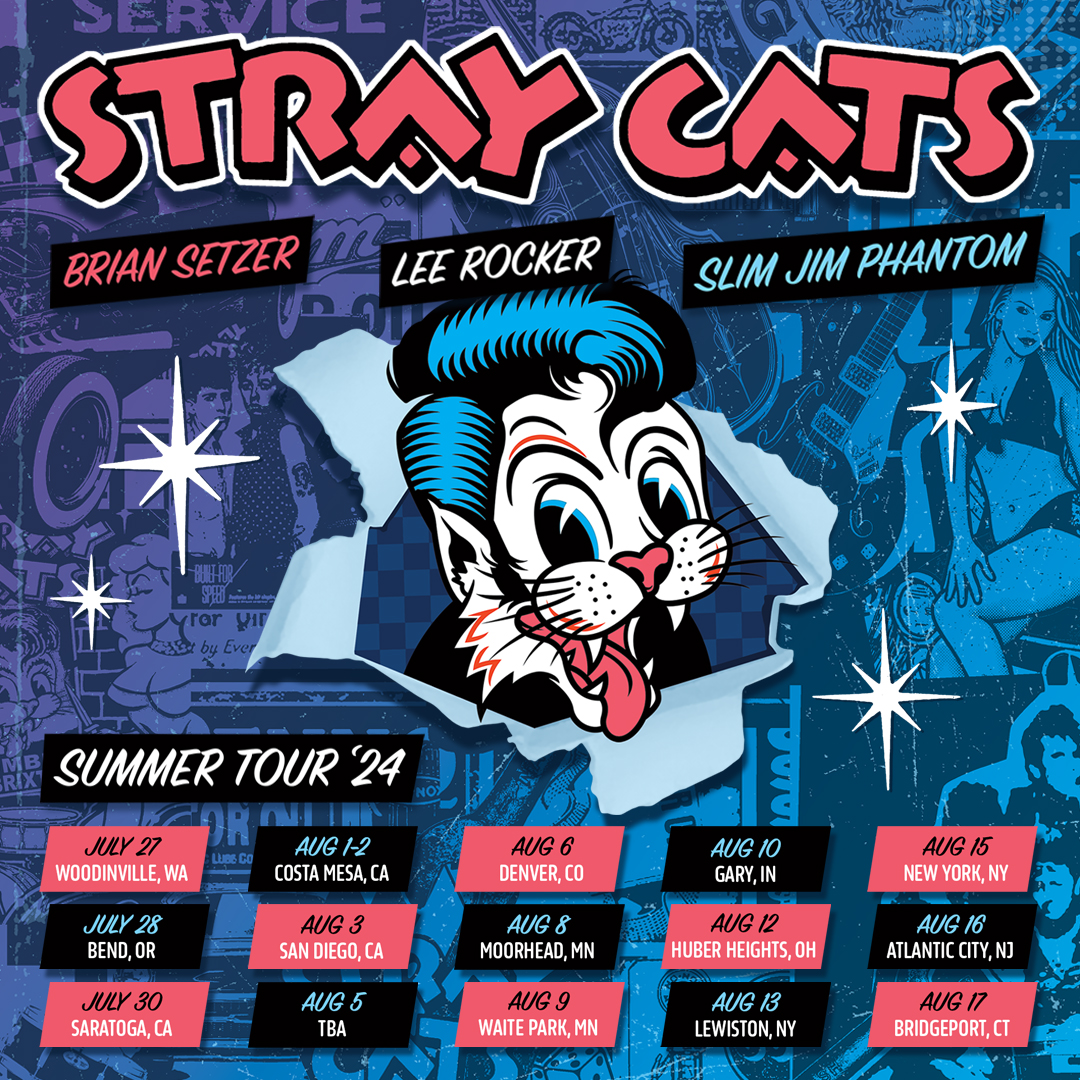 STRAY CATS ANNOUNCE 2024 SUMMER TOUR - Brian Setzer